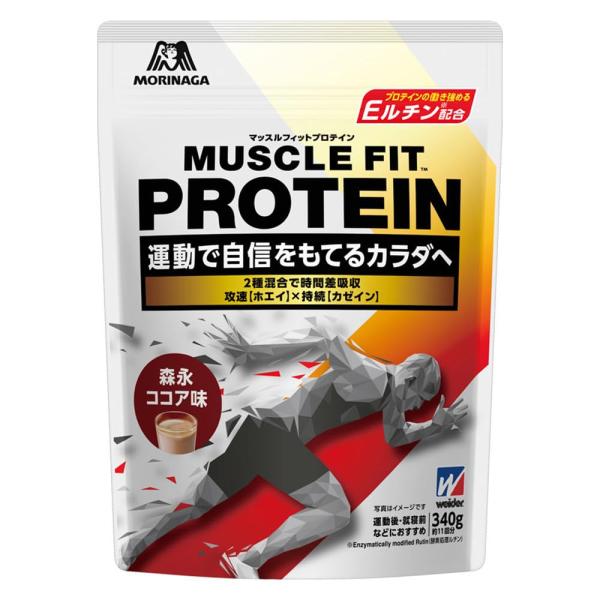 森永製菓 ウイダー マッスルフィットプロテイン ココア味 340g ホエイ・カゼイン 2種混合ハイブリッドプロテイン プロテインの働き強めるEルチン配合 ・たんぱく質量: 1食分(30g)当たり 23.3g・カロリー: 1食分(30g)当た...