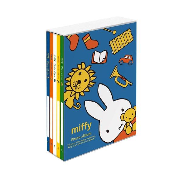 ナカバヤシ 5冊BOX ポケットアルバム ミッフィー 23872 ・L判写真が210枚収納できます。・軽量で薄型のポケットアルバムが5冊入った、定番のBOX入りポケットアルバム。