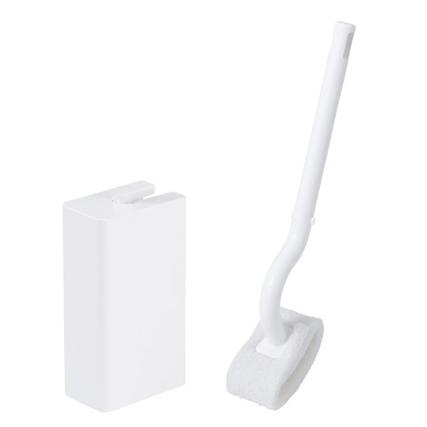 レック 清潔習慣 ミニ トイレ クリーナー 不織布 ケース付/吸盤取付けOK/フチに置いて水切り ・ちょっとしたお掃除に便利なミニタイプのトイレクリーナーです・カーブネック型なので、フチ裏にしっかりフィットします・シリコーン滑り止め付きで、...