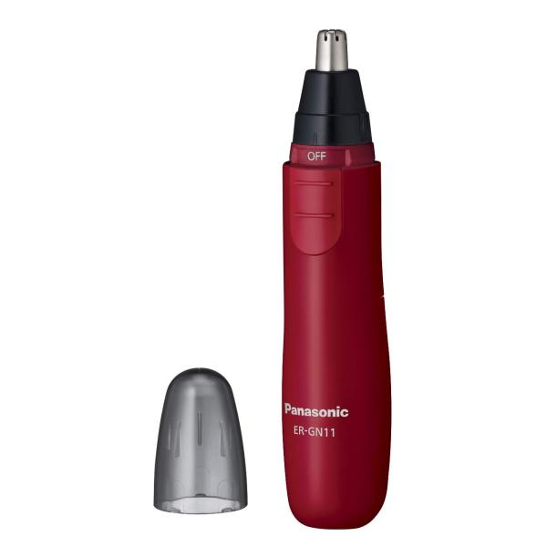 パナソニック 鼻毛カッター エチケットカッター メンズ 眉毛 ヒゲ 耳 ER-GN11-R ・【付属品】掃除用ブラシ・【日本製刃】「デュアルエッジ刃」で広範囲の毛を効率的にカット・【本体質量】46g(乾電池含まず、キャップ含む)・【洗浄方法...