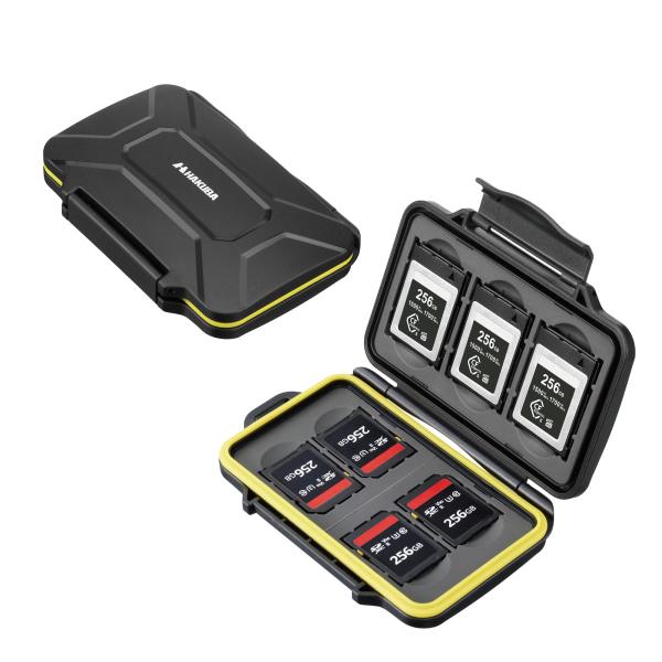 ハクバ HAKUBA メディアケース ハードメモリーカードケース CFB3SD4(CFexpress Type Bカード&amp;SDカード) ダブルスロット機に 耐衝撃 防塵 防滴 ABS樹脂製 シリコン製パッキン DMC-23CFB3S...