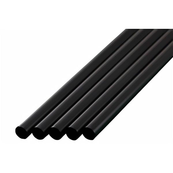 シバセ工業 504わらおストロー ジュース用 ストレート 口径6mm×21cm 包装なし 500本入 黒 日本製 ・サイズ:約21×0.6×0.6cm・原産国:日本・材質:PP