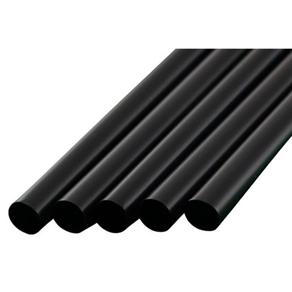 シバセ工業 577わらおストロー シェイク用 ストレート 口径8mm×21cm 包装なし 300本入 黒 日本製 ・原産国:日本・口径：約8mm×長さ21cm(1本あたり）・材質:PP