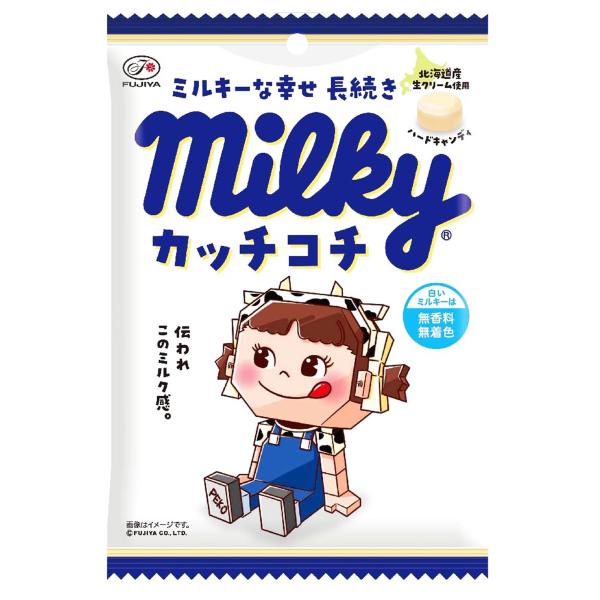 不二家 カッチコチミルキー袋 72g×6袋 ・キャンディ