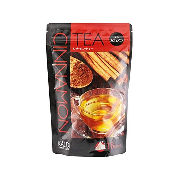 KALDI オリジナル シナモンティー 18TB ・内容量:【内容量】220g・原材料:【原材料】バナナ、ココナッツオイル、砂糖、香料・商品サイズ(高さx奥行x幅):22cm×12cm×3cm
