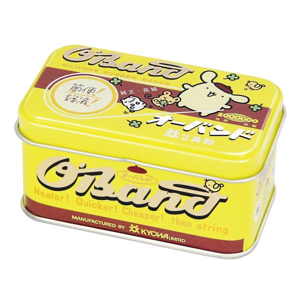 オーバンド ポムポムプリン 缶 30g #16 イエロー GGS-040-PN シリコーン製輪ゴム 共和 サンリオ ・シリコーン素材の輪ゴムなので、【キレイな透明感】・【劣化しにくい】・【紫外線(UV)に強い】・【熱に強い】・内容量: 30...