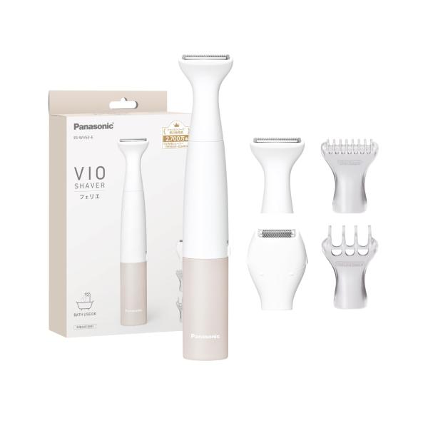 ◆シナモロールステッカー付◆パナソニック 除毛器 フェリエ VIO専用シェーバー IPX7防水 ドライ剃り 乾電池式 ベージュ調 ES-WV63-E【2025年発売】 ・※シナモロールのオリジナルステッカー付は数量限定です。ご注文いただいた...
