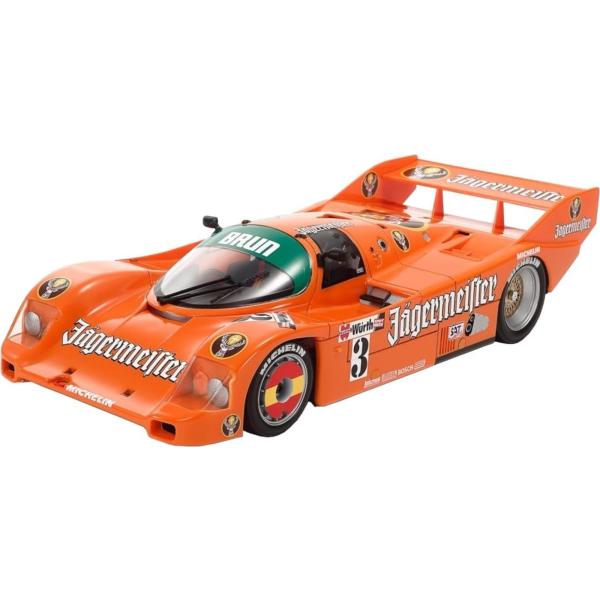 タミヤ(TAMIYA) 1/24 特別販売商品 スポーツカーシリーズ No.372 ポルシェ 962C イェーガーマイスター プラモデル 24372 (自動車) ・1/24スケール未塗装プラスチック組み立てキット・低く滑らかな空力フォルムを...