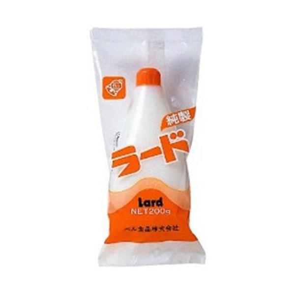 ベル食品 純製ラード 200ｇ ・ブランド：ベル食品・内容量：200ｇ・原産国：日本・豚脂（国内製造）／酸化防止剤（ビタミンＥ）、（一部に大豆を含む）