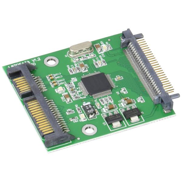 変換名人 東芝1.8"HDD → SATA変換アダプタ 18HD-SATA ・端子 : 1.8インチIDE(オス) - SATA(7ピン+15ピン・オス)
