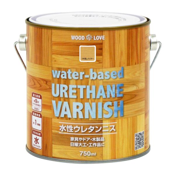 ニッペ(Nippe) ペンキ 塗料 WOODLOVE 水性ウレタンニス つや消しクリヤー 750ml 屋内木部用 低臭 ウレタン樹脂配合 4976124516757 ・カラー:つや消しクリヤー・乾燥時間:約1時間・塗り面積:約9? タタミ約...