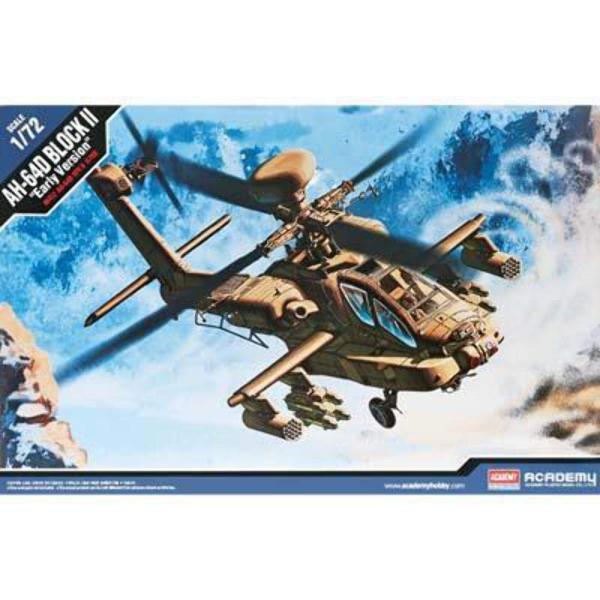アカデミー 1/72 AH-64D アパッチ ブロック2 初期型 プラモデル 12514 成形色 ・1/72スケール未塗装プラスチック組み立てキット・組み立て塗装が必要なプラモデル。別途、接着剤や工具、塗料等が必要。