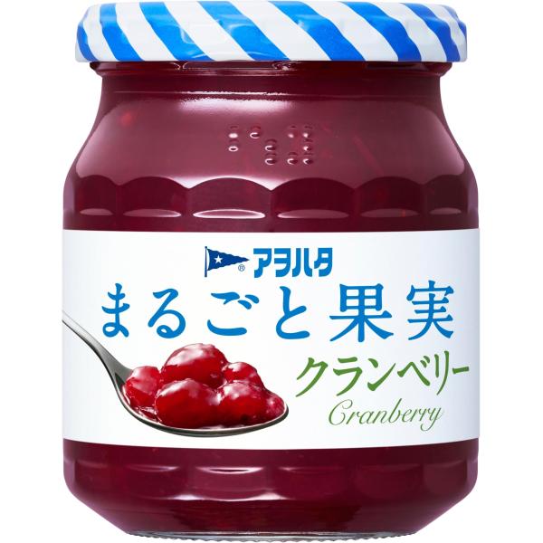 アヲハタ まるごと果実 クランベリー250g ジャム オールフルーツ 砂糖不使用 ・りんご・クランベリー（アメリカ産）、りんご清澄濃縮果汁、クランベリー果汁、ぶどう清澄濃縮果汁、レモン果汁／ゲル化剤（ペクチン）、クエン酸ナトリウム・大さじ約...