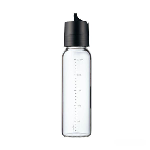 HARIO (ハリオ) ワンタッチドレッシングボトル 250ml ブラック ODBN-250-B ・【ぴったり収納】冷蔵庫ポケットに収納できます。・【ワンタッチで開閉】片手で楽に開閉ができます。・【商品詳細】本体サイズ:幅5.5×奥行5.5...