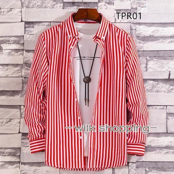 ストライプシャツ メンズ 長袖シャツ ボダンダウンシャツ ワイシャツ カジュアル 通勤 紳士服 トップス 春服beilong07【素 材】 ポリエステル【サイズ】L,llL,llllL,llllllL,llllllllL【カラー】TPR01...