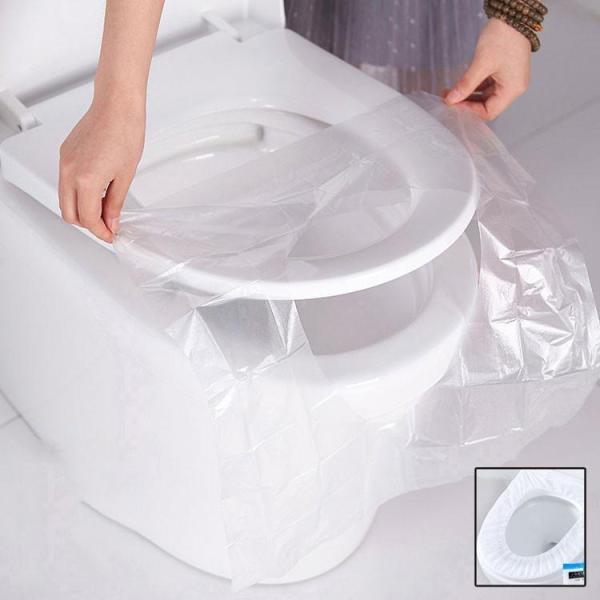 ■ 品名:使い捨て型便座カバー■ 素材:不織布+PO■ タイプ：全2タイプ■ サイズ:TYPE A:40*48CM  TYPE B:17*136CM(60*60CM 当該規格以内のトイレは適用)■ 生産地:中国便座シート 使い捨て ずれない...
