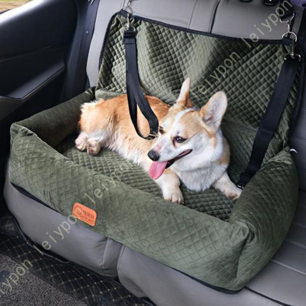 製品名:ペットドライブボックスペットドライブボックス 大型犬 キャリー 中型犬 小型犬 後部座席 ドライブボックス 犬 車 ペット 中小型犬 キャリーバッグ ドライブベッド 犬猫用 2way 洗える 車用ベッド ペットクッション ペットソフ...