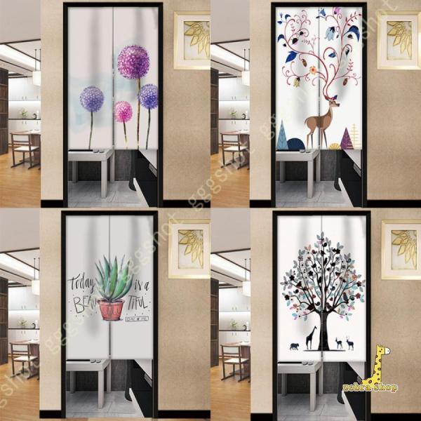 【材質】 暖簾は、快適性と耐久性に良い麻調ポリエステルを使用し、立体感のあり、しわになりにくい厚手の質感が特徴です。【印刷】 のれんはハイビジョン印刷技術を採用して、色が鮮やかです。暖簾の表側は花柄で、裏側はプリントがありませんです。【縫製...