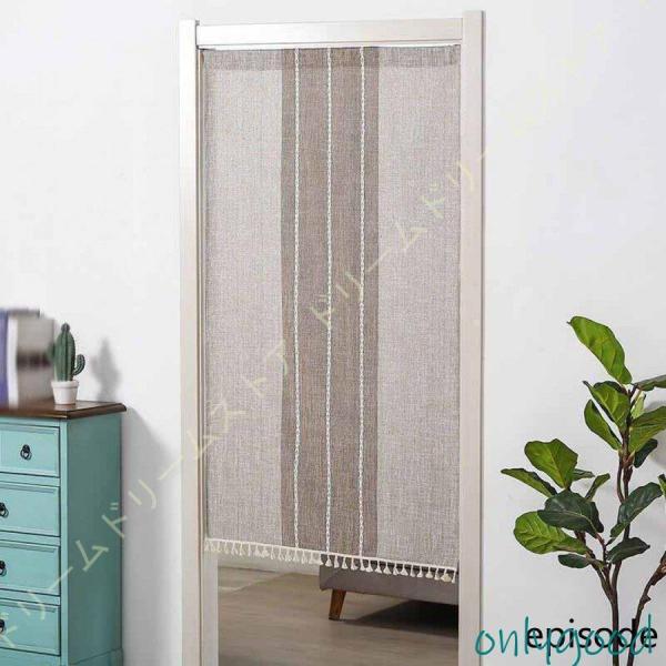 ●のれん棒付属しております。　●市販の突っ張りポールを本製品の袋状になっているところに通して設置するだけ。　商品サイズ（幅×丈）85*90cm 85*120cm 85*140cm 85*160cm 85*180cm 85*200cm 100...