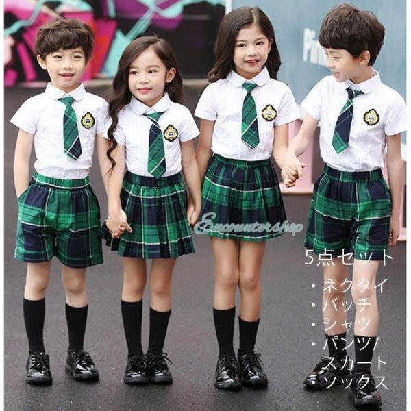 商品詳細セット内容：シャツ、スカート/パンツ、バッチ、ネクタイ、ソックス素材：綿、ポリエステル参考サイズ：写真通りサイズは2-4cm誤差があります、予めご了承してください。