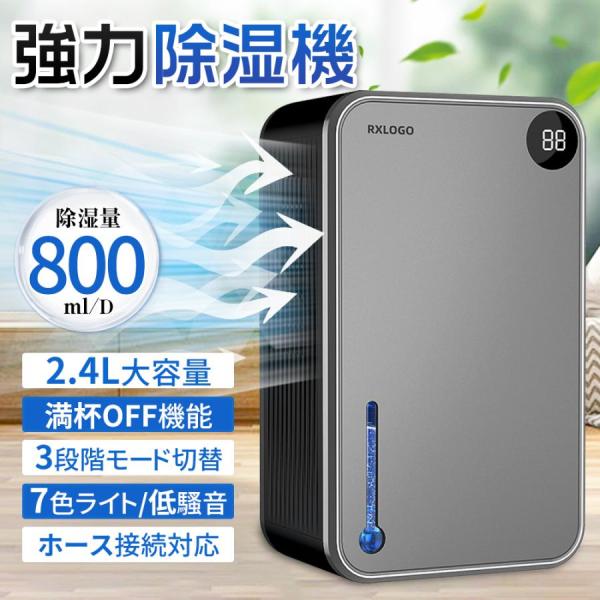 「湿気のストレスを、スマートに解決。」生活の質を上げる、新世代除湿機で、快適空間を手に入れよう！【製品仕様】・品名：除湿機 RX02-A・電圧：110V・消費電力：90W±5%・タンク容量：2400ml・サイズ：350mm（高さ）×210m...