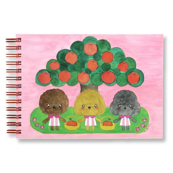 第7回「in the Room展」B6 スケッチブック「虹の向こうで-ピンクの空とりんごの木-」 | ORION SHOP | SitePromo