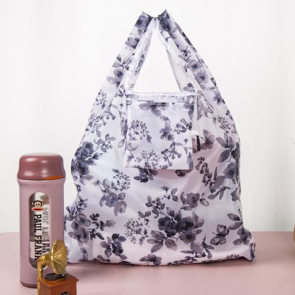 エコバッグ おしゃれ 折りたたみ コンパクトサイズ：横　約36ｃｍ　縦55ｃｍ（持ち手部分が19ｃｍ）　折りたたみ時　横11ｃｍ　縦11ｃｍ
