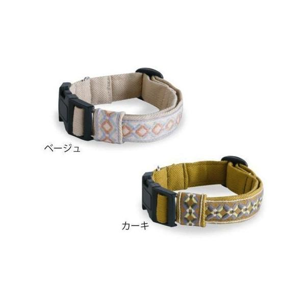 サイズ　：　首周り27〜35ｃｍ 素材　：　麻綿 カラー　・チロリアンベージュ(チロリアンテープ使用) / チロリアンカーキ(チロリアンテープ使用)