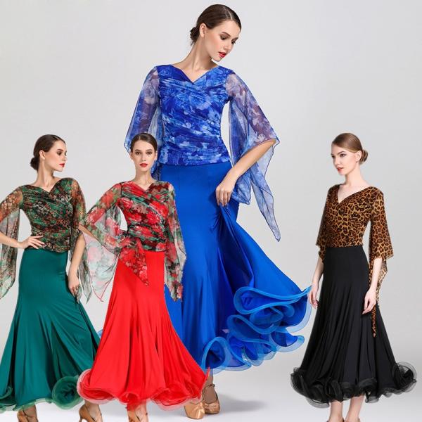 [ 商品名 ]新品 ダンス インターナショナルダンス ワルツダンス服 衣装 社交ダンス 競技用 競技会 ラテン ドレス ステージ衣装 舞台服 ワルツ 大きい裾 タンゴ服 モダンダンス ダンスウエア 社交ダンス 練習着 ラテンドレス ワンピー...