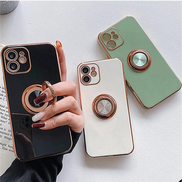 【商品名】OC ONENOUGH GOLD RING Jelly iPhone Galaxy リングホルダーとケース一体型 ソフト ケース カバー スマホケース【対応機種】iPhone 14 / iPhone 14 Plus / iPhon...