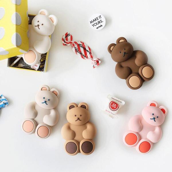 【商品名】RO DONATDONAT ベア スマホスタンド かわいい スマホグリップ グリップホルダー スマホリング シンプル スタンド ホルダー 落下防止 携帯スタンド 韓国で大人気【サイズ】各機種サイズとなります。【材質】PC/SILI...