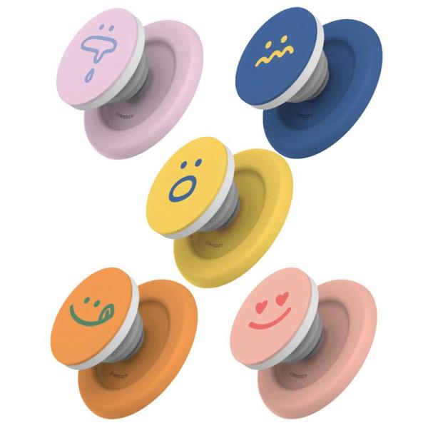 【商品名】わいわい Magsafe 対応 スマホスタンド 強力磁石仕様 かわいい スマホグリップ グリップホルダー スマホリング シンプル スタンド ホルダー 落下防止 携帯スタンド スマホ グリップスタンド マグセーフ対応 WAGGLE ...