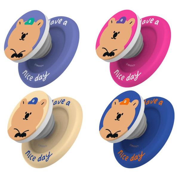 【商品名】クアッカワラビー帽子 Magsafe 対応 スマホスタンド 強力磁石仕様 かわいい スマホグリップ グリップホルダー スマホリング シンプル スタンド ホルダー 落下防止 携帯スタンド スマホ グリップスタンド マグセーフ対応 Q...