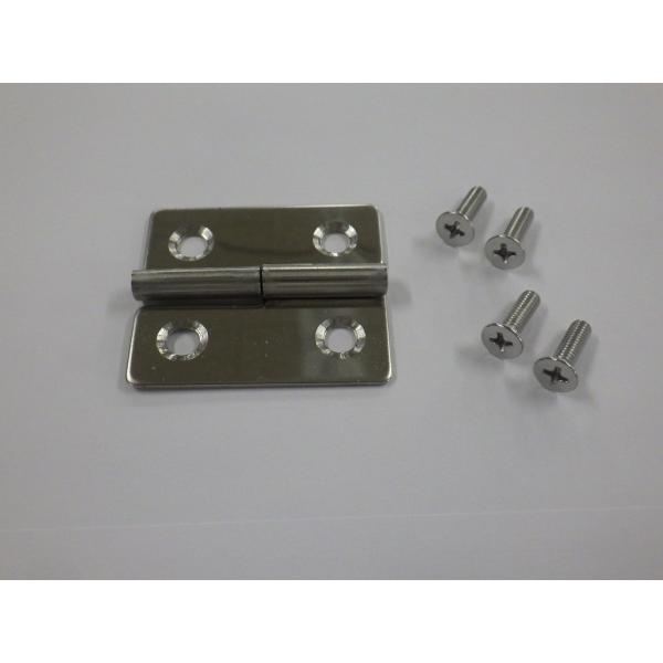 現状のヒンジを外し本製品を取り付けることで、本体からドアが外れなくなります。