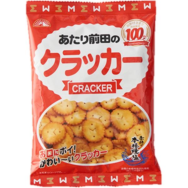 商品説明昔ながらの素朴な味わいが楽しめる前田のクラッカー。サクサクと軽い食感とほんのり塩味で飽きのこない美味しさです。そのままおやつや軽食として楽しめる定番商品。10袋セットでシェアやまとめ買い、ストックにもおすすめです。商品詳細商品名：前...