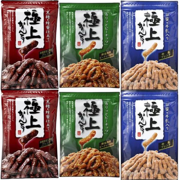 山脇製菓の人気商品「極上 ピーナッツかりんとう」を楽しめる6袋セットです。香ばしいピーナッツの風味と、かりんとう特有のカリッとした食感が絶妙に調和した一品。甘さとコクのバランスが良く、食べ進めやすい味わいに仕上がっています。ご家庭でのおやつ...