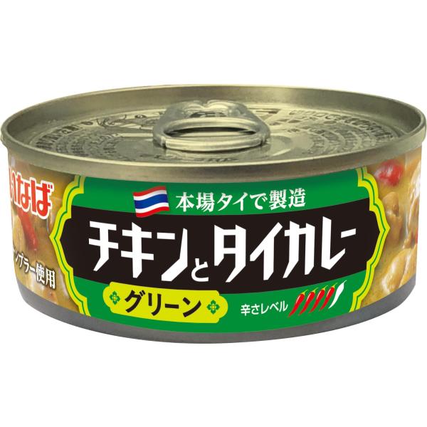 ◆原材料:鶏肉、ココナッツミルク、カレーペーストなど ◆商品サイズ(高さx奥行x幅):7.6cm×34cm×26cm ◆内容量:115g×24個 ◆容器の種類:缶 ◆ブランド:いなば食品