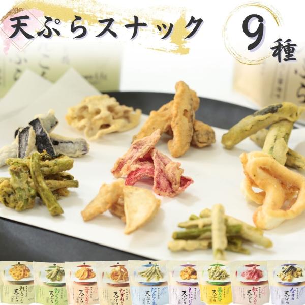 天ぷらスナック9種セット素材の旨味が凝縮された天ぷらのスナックです。「商品内訳」【れんこんの天ぷら】【紅しょうがの天ぷら】【たまねぎの天ぷら】【おくらの天ぷら】【にんにくの芽の天ぷら】【なすの天ぷら】【しいたけの天ぷら】【エリンギの天ぷら】...