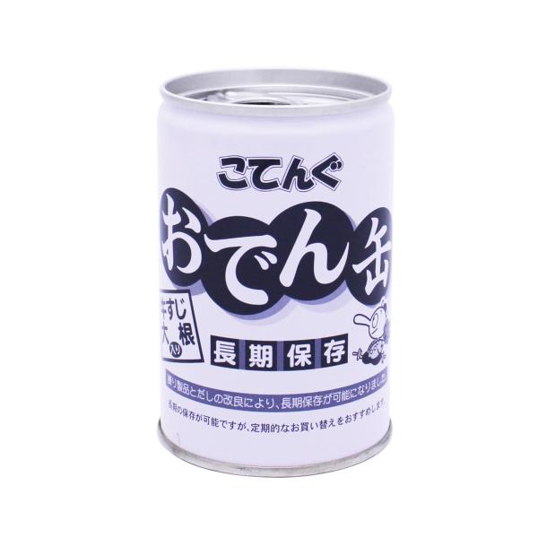 牛すじと大根入り こてんぐのおでん缶吟味された新鮮な原材料の持ち味を活かし、うす味に仕上げたこてんぐのおでん缶です。練り製品とだしの改良により、長期保存が可能となりました。そのままでも、温めてもお召し上がりいただけます。牛すじと大根の旨み牛...