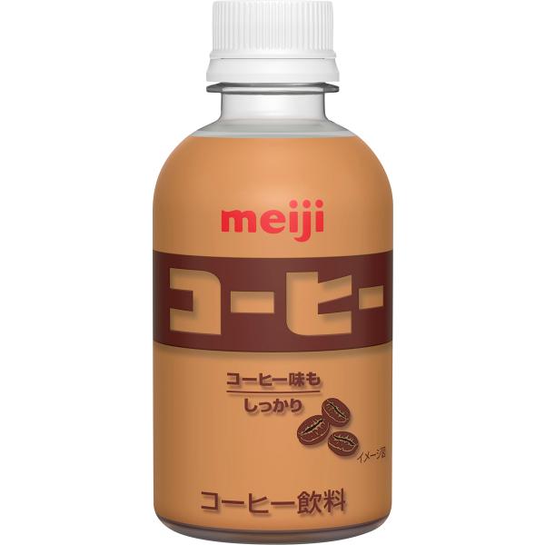 懐かしい味わい 明治 コーヒーPETあの瓶入りコーヒー牛乳の味とパッケージを、そのまま再現した「明治 コーヒーPET 220ml」。程よい甘さでゴクゴク飲める味わいに仕上げ、お仕事の合間やリラックスタイムにもぴったりです。飲み切りサイズで持...