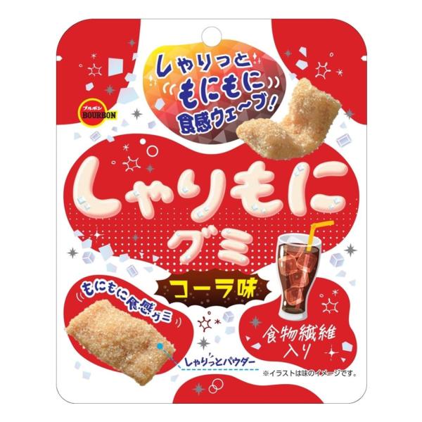 甘酸っぱしゃりっとパウダーがたっぷり付着しており、しゃりしゃりとした食感と濃厚な甘味、酸味をお楽しみいただけます。もにもに食感のグミは口の中で、やわらかいけれども噛み応えのある食感を存分に感じていただけます。くせになるおいしさです。食物繊維...