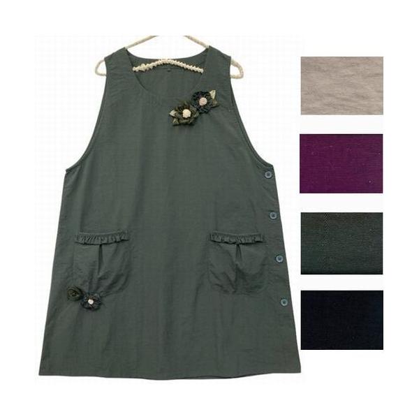 メール便送料込み（ポスト投函）2〜3日で発送予定です。花モチーフが一個一個丁寧に作られており、シルエットもきれいなデザインで、 また、年間使えるアイテムでございます。サイズ・容量着丈：　85cmバスト：115cm規格■生産地：中国■素材・成...