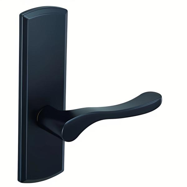 WOODONE　ドア部材　レバーハンドル(B型・空錠)　【ZH11B1-B】カラー：ブラック(塗装)