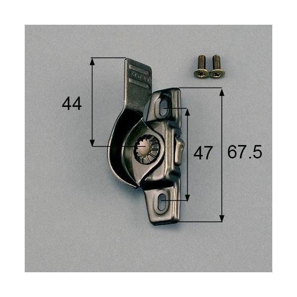 LIXIL(トステム) クレセント(左用)　[トーヨーサッシ トステム 太陽 CX CS]　 窓(サッシ)部品(鍵・錠)【R1Y66(TP61L)】内容：本体(TP61L)×１、取付ネジセット×１<BR><BR>カラ...