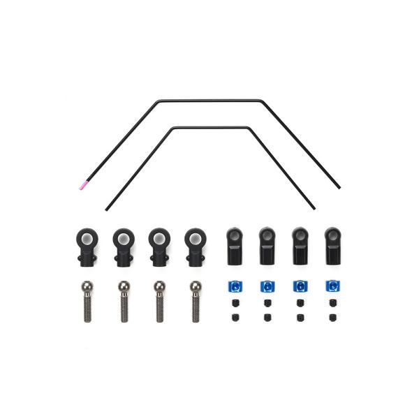 【 RCカーの性能アップやセッティングに役立つパーツです 】 コーナーの切り返しや高速コーナリング時の安定性を高めるスタビライザーはサスペンションチューニングに欠かせません。左右の効きの調整がしやすいボールリンクタイプを採用しました。&lt...