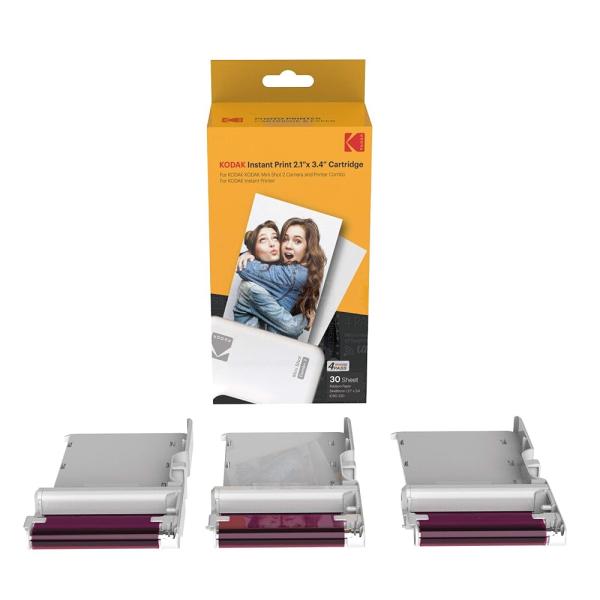 Kodak 4PASS対応の30枚入りオールインワンフォトカートリッジです。Mini 2、Mini 2 Plus、Mini 2 Retro、Mini Shot、Mini Shot 2、Mini Shot 2 Retroに対応。2.1×3.4...