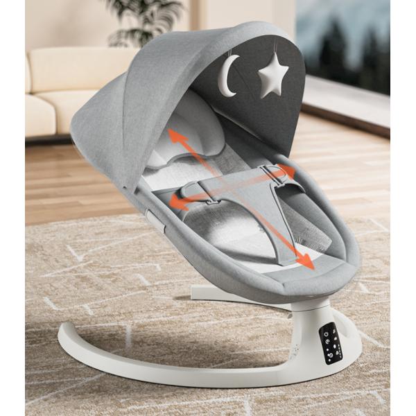 ?商品特徴：適用対象＆耐荷重20KG0-24ヶ月新生児の成長に合わせてスウィングベッド機能が使えるようになりました。頑丈で柔らかい素材はスチール合金を採用して丈夫です。しかも布部分は毛布生地を使って柔らかい肌触りで、赤ちゃんの肌を守ります。