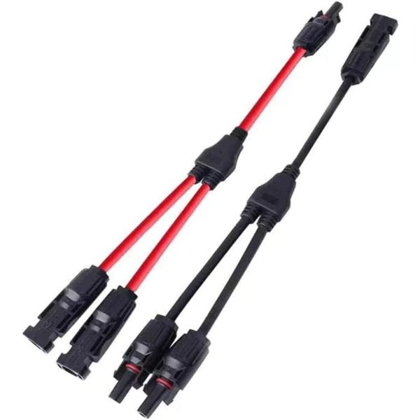 【発売日：2022年01月26日】Y字型MC4 コネクター*2   ソーラー パネル取付 ソーラーパネルY並列接続