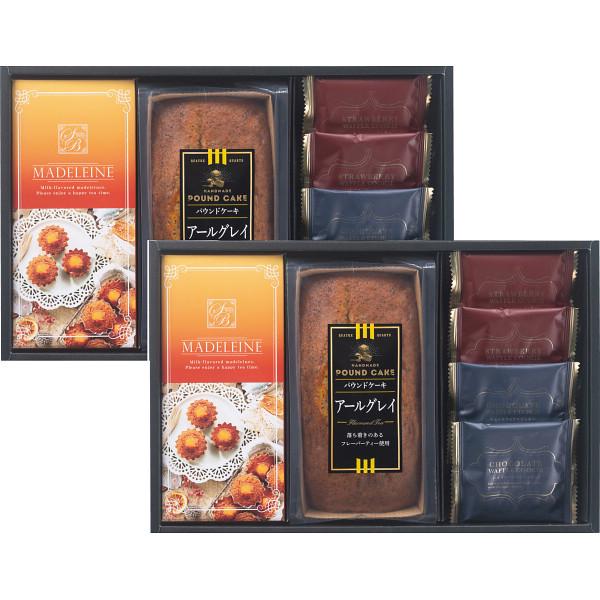 風味豊かに仕上げたマドレーヌにパウンドケーキをセットしたバラエティ豊かな焼き菓子詰合せです。●商品内容／パウンドケーキ（アールグレイ）×２、マドレーヌ（ミルク×２）×２、ワッフルクッキー（ホワイトショコラ）×４、ワッフルクッキー（いちご）×...