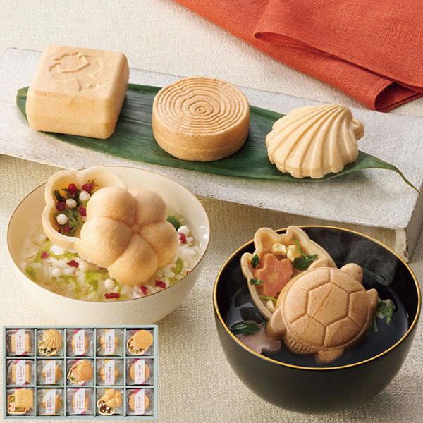 ●お湯を注げば彩り豊かで本格的なお吸い物やお茶漬けに。地元金沢でひとつひとつ丁寧に焼き上げた可愛らしい最中に様々な具材を入れ、丹精込めて作り上げたお吸い物最中とお茶漬け最中の詰め合わせです。●商品内容：最中お吸物（湯葉・豆腐・鯛×各３）、最...